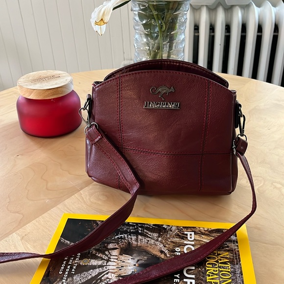 Jingpin PJ | Bags | Small Maroon Crossbody Bag | Poshmark